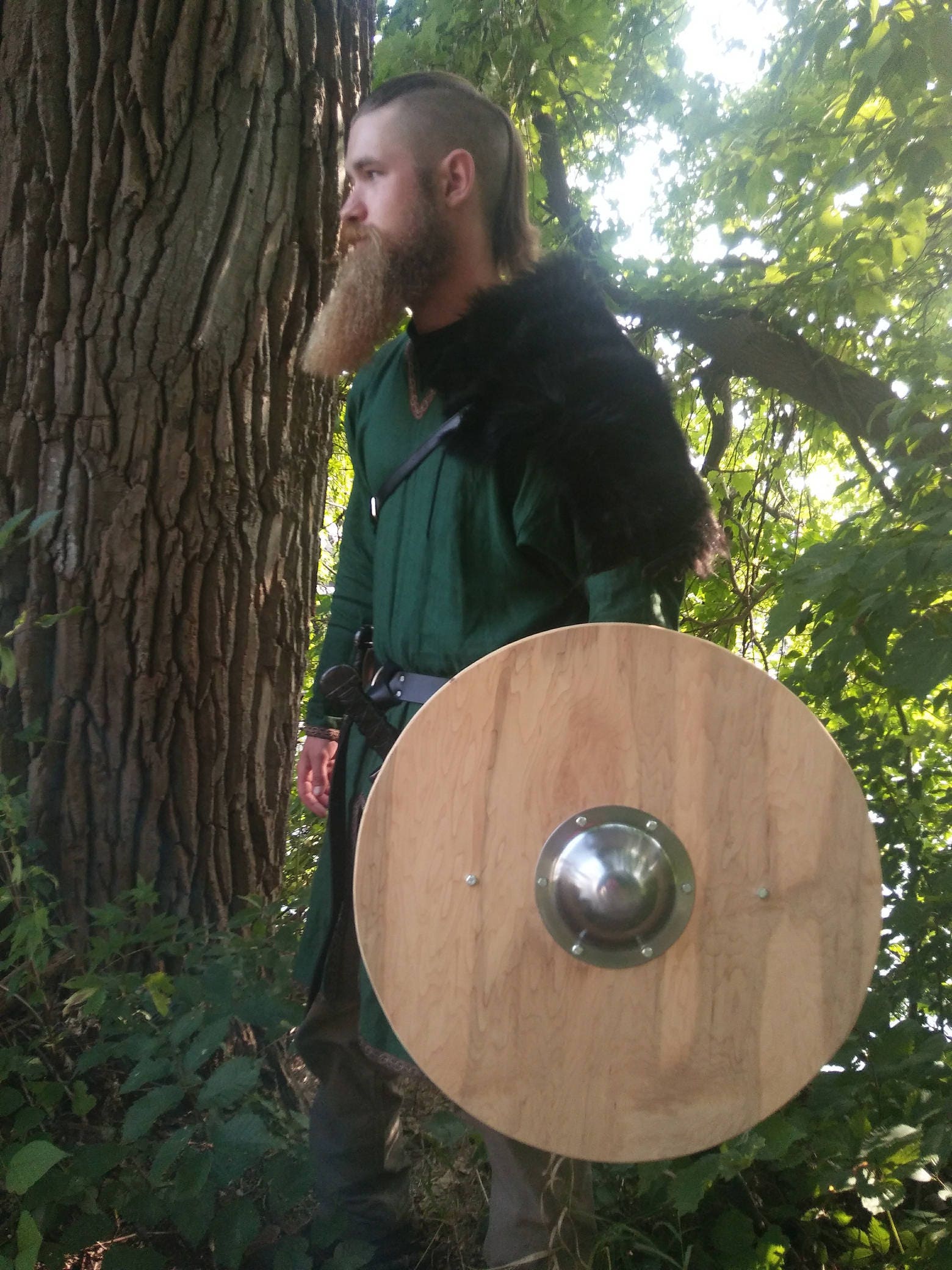 Viking Round Shield, 25" Basic Norse Round - Etsy
