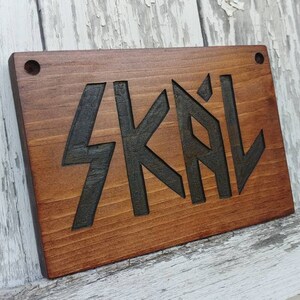 Skal, Icelandic Cheers Sign - Etsy