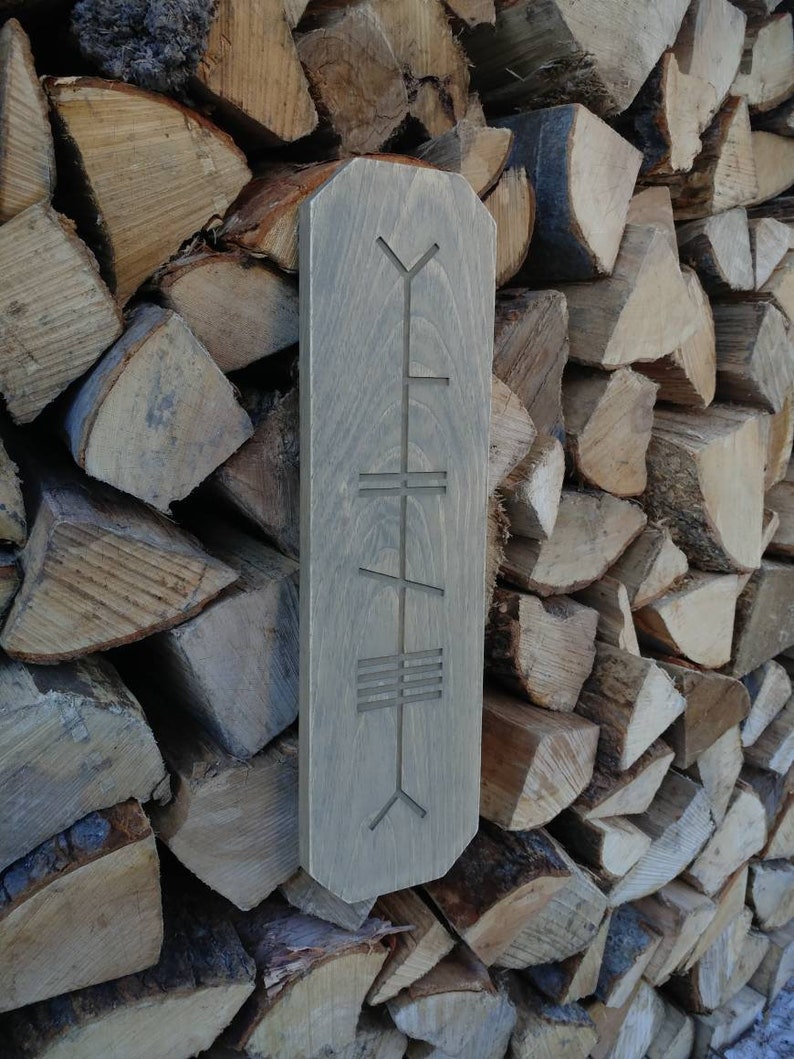 Home Irish Ogham Wood Sign - Etsy