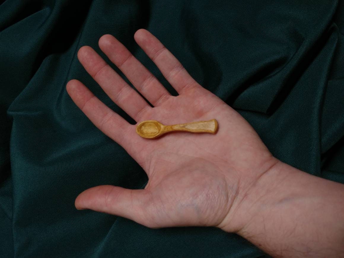 Mini Spoons, Hand Carved 2.5" Long Adorable - Etsy
