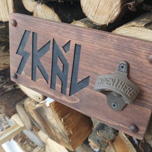 Skal, Icelandic Norse Bottle Opener Sign - Etsy