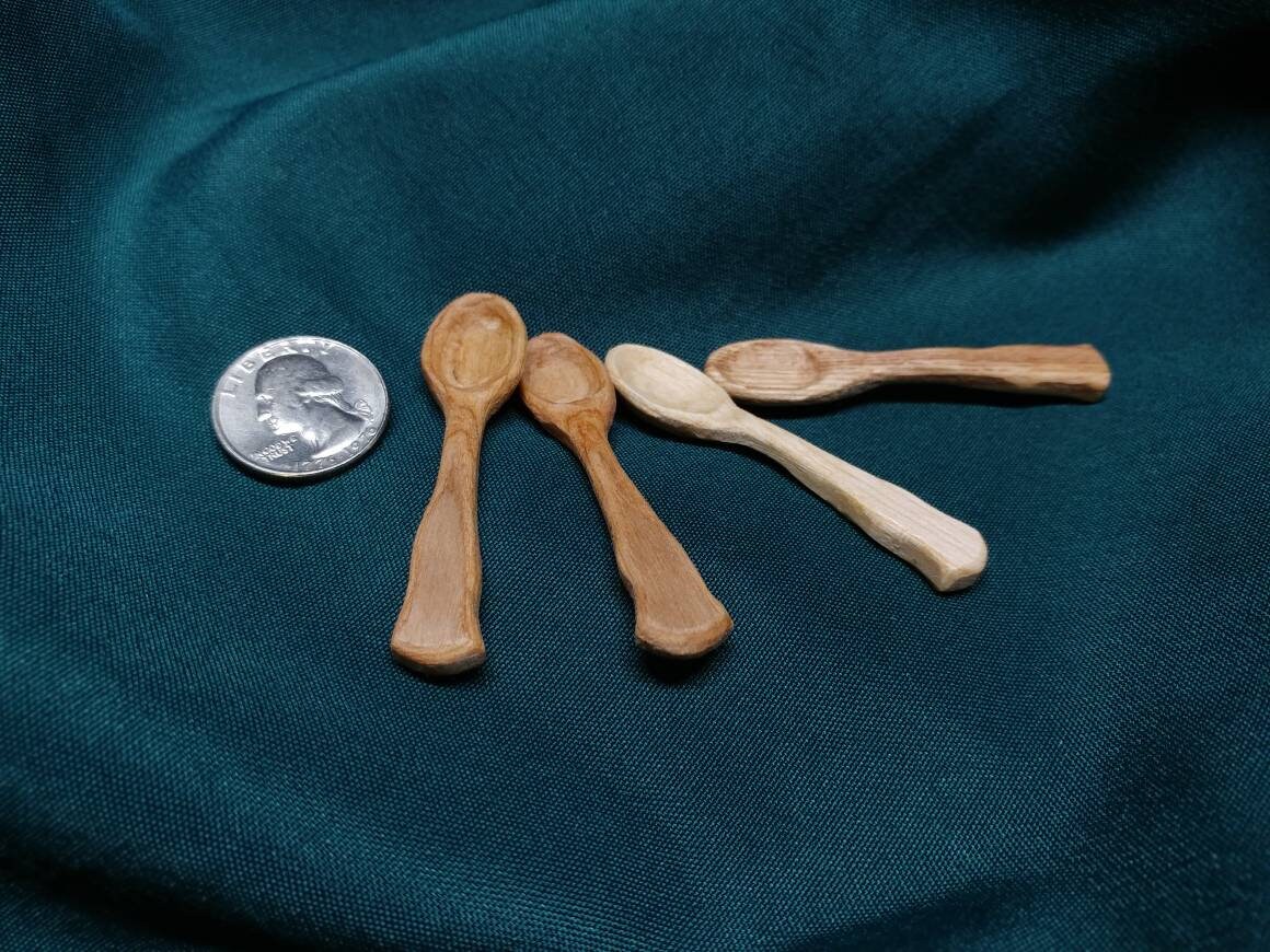 Mini spoons hand carved 2.5 long adorable | Etsy