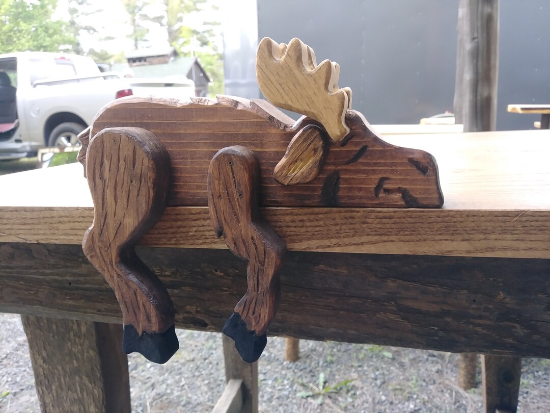 Moose Shelf Sitter, Right, Small 6 Inch - Etsy