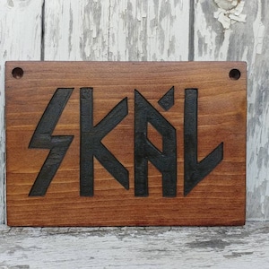 Skal, Icelandic Cheers Sign - Etsy