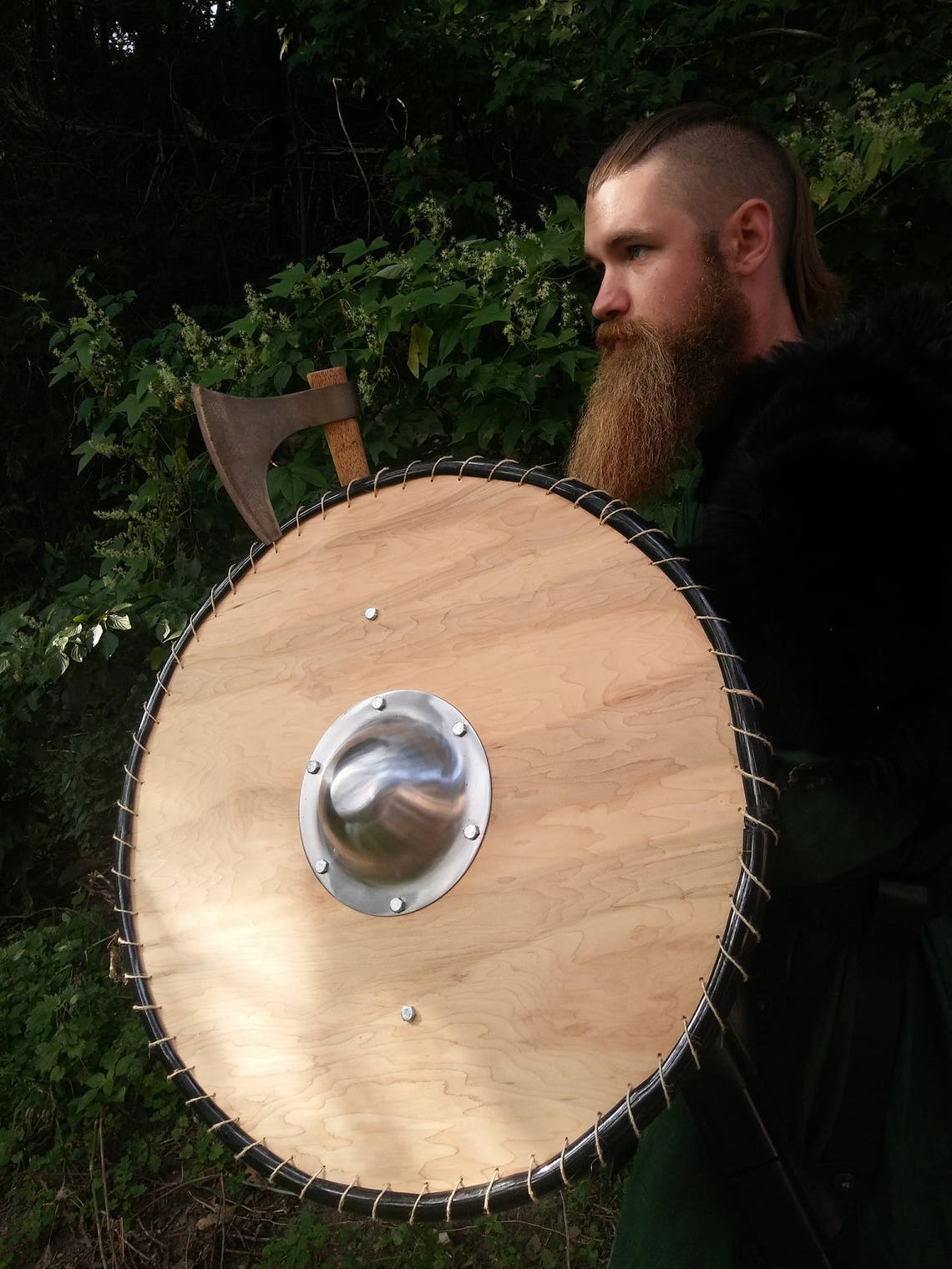 Viking Round Shield 32 SCA Starter Norse Round Shield | Etsy