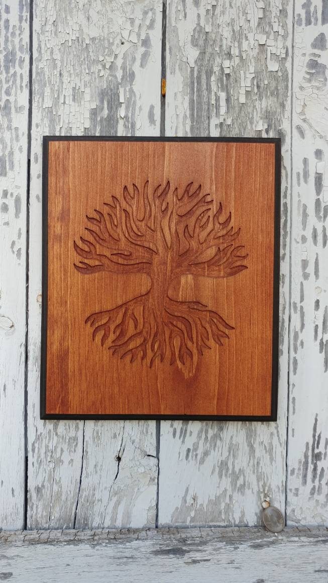 Tree of Life Carved Sign 2 - Etsy