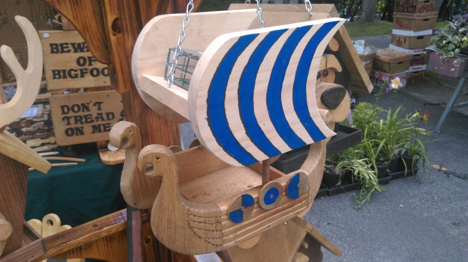 Viking Long Ship Bird Feeder - Etsy