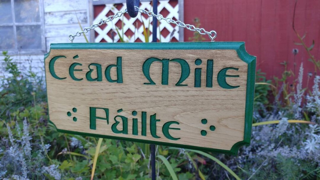 Cead Mile Failte, A Hundred Thousand Welcomes Irish Sign - Etsy