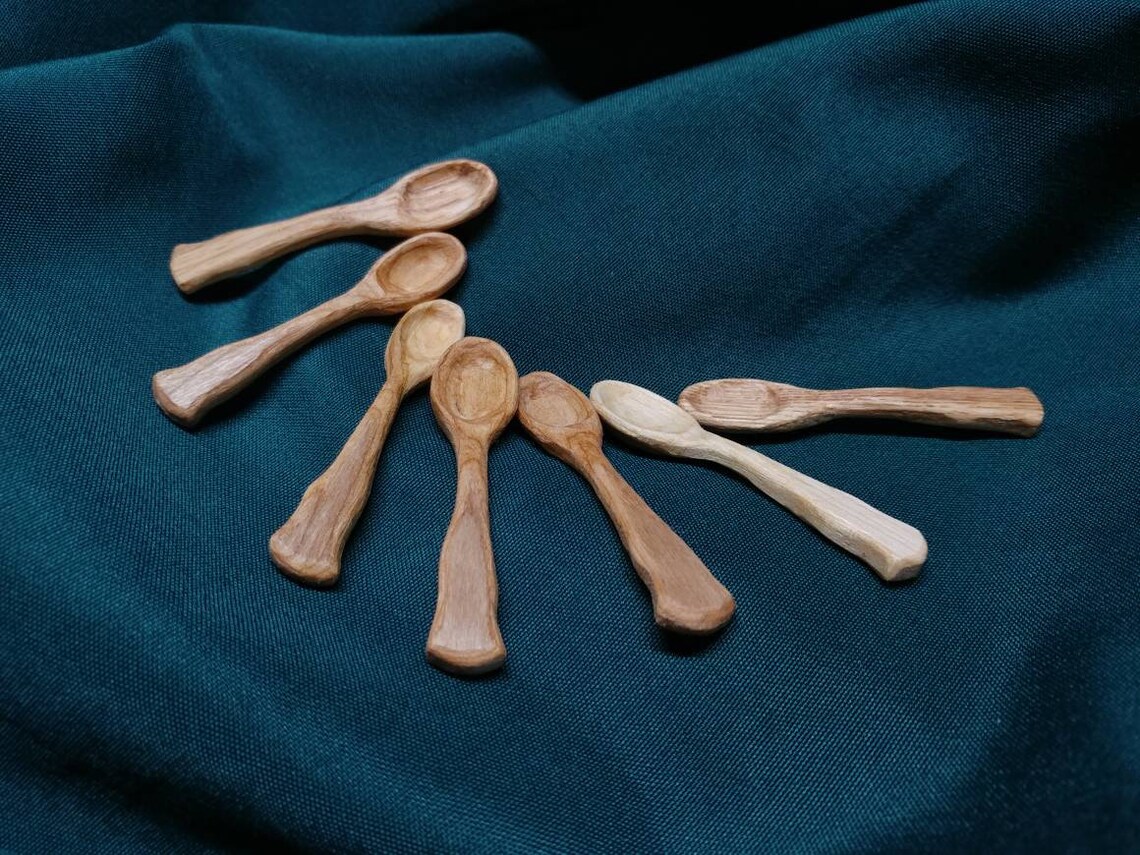 Mini Spoons Hand Carved 2.5 Long Adorable - Etsy