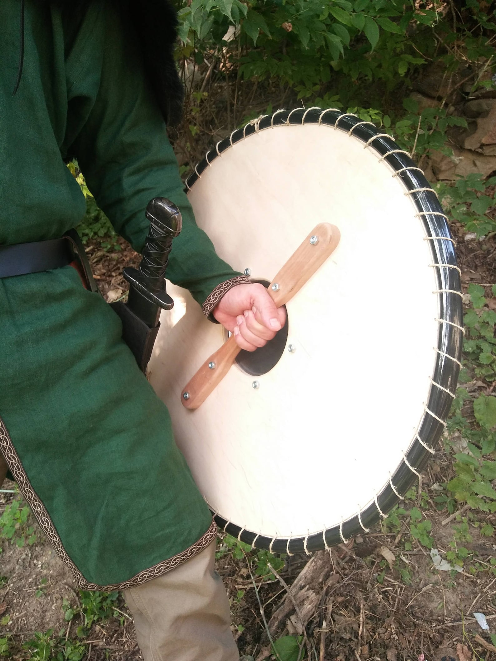 Viking Round Shield 32 SCA Starter Norse Round Shield | Etsy