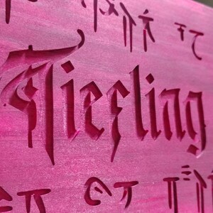 Tiefling Sign - Etsy