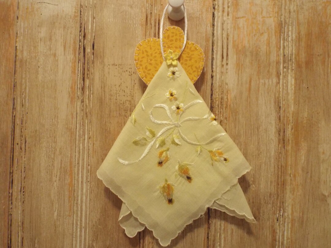 Angel Vintage Handkerchief Angel - Etsy