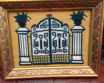 Beach needlepoint | Etsy