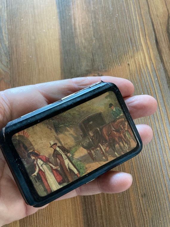 Victorian/Regency Tin Cigarette Case - Gem