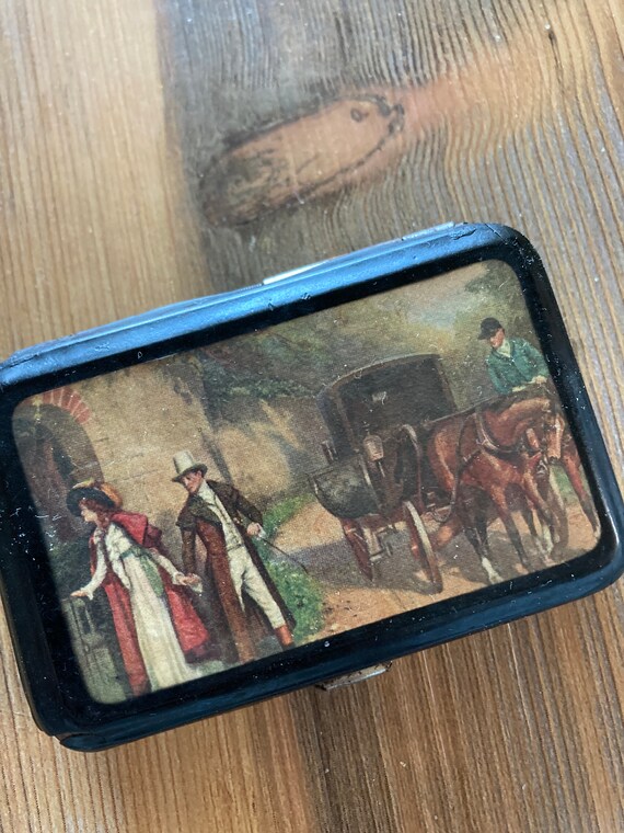 Victorian/Regency Tin Cigarette Case - Gem