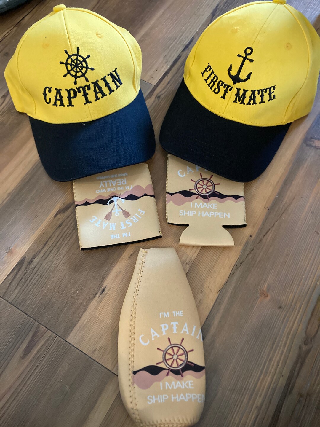 Five Piece Captain and First Mate's Hats With Three - Etsy