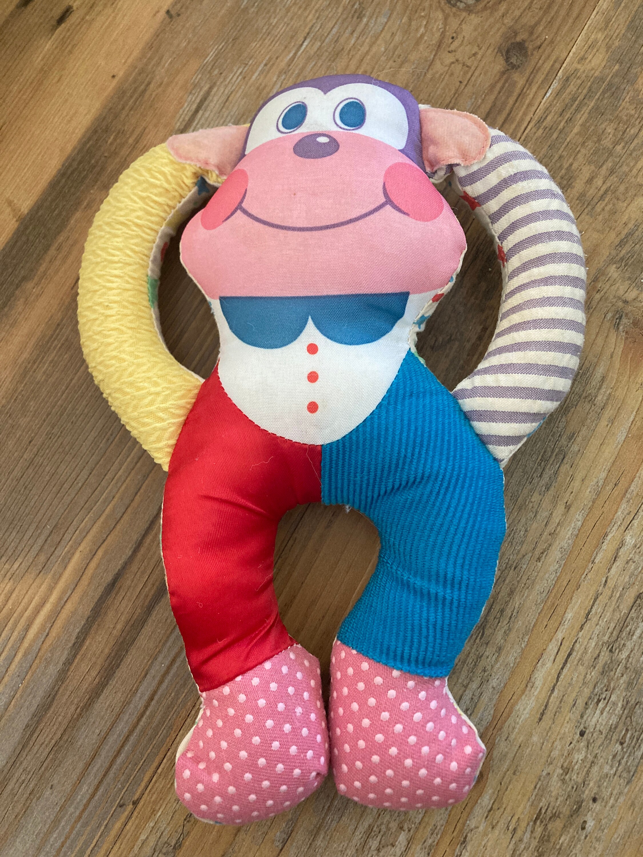 Baby & Toddler Toys Toys Playskool Baby Touch 'Ems Monkey Rattle 1985 ...