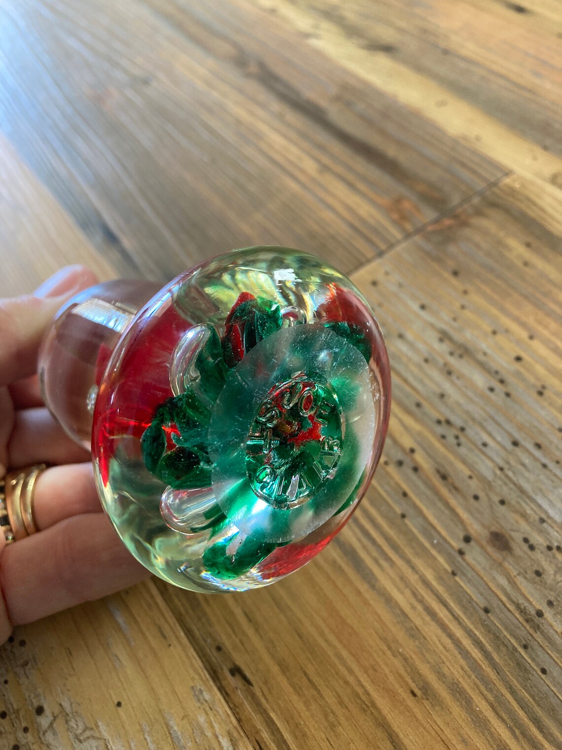 Hand Blown Bell Shaped Glass Paperweight by Joe St. Claire | Etsy