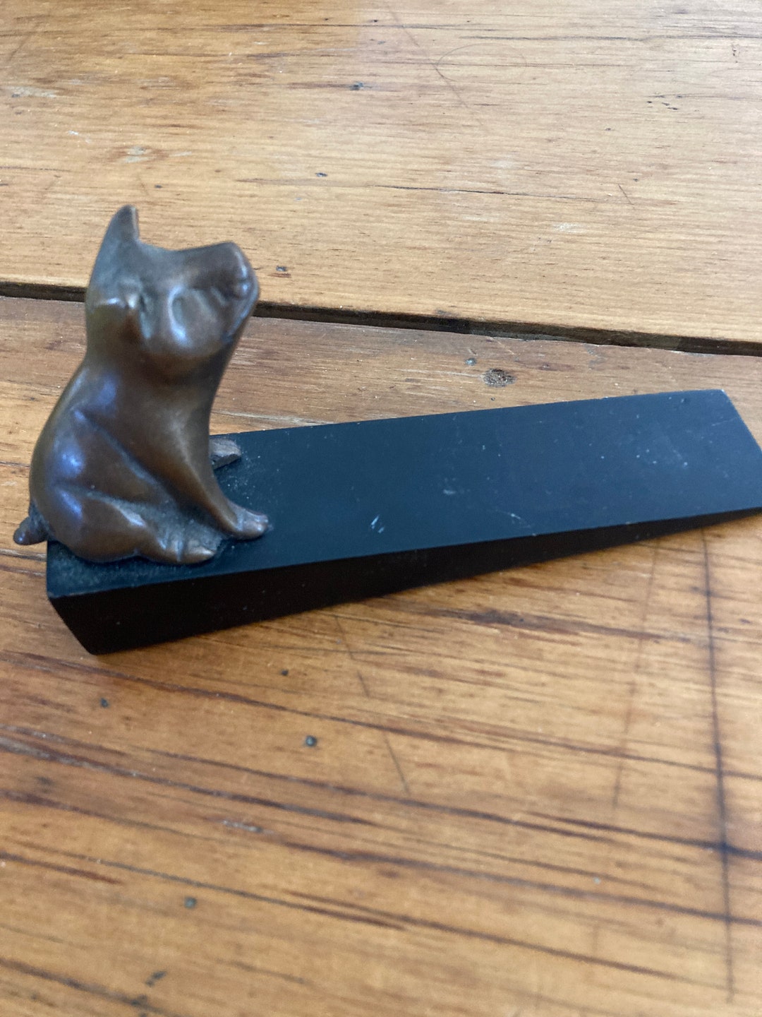 Solid Metal Pig Door Stop San Pacific International - Etsy