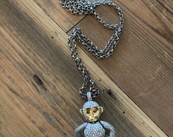 Monkey Brooch | Etsy