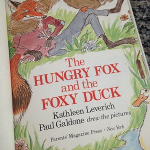 The Hungry Fox and the Foxy Duck - Etsy