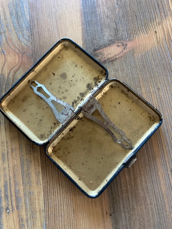 Victorian/Regency Tin Cigarette Case - Gem