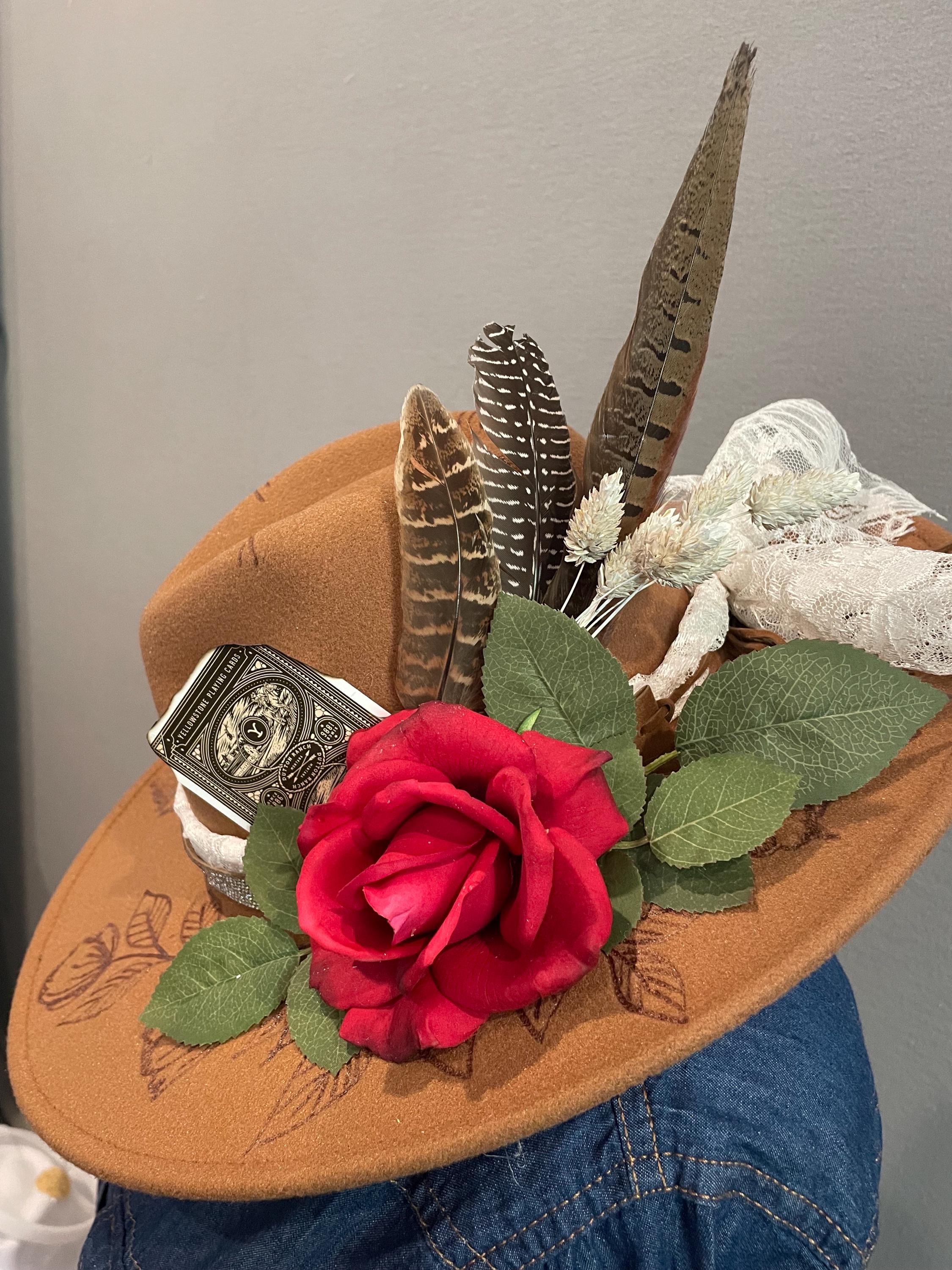 Hold My Halo, Beth Inspired Western Burned Hat. Rodeo, Girls Night Out ...