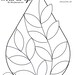 Stained Glass Teardrop Leaf Pattern, Leave Droplet Digital Download ...