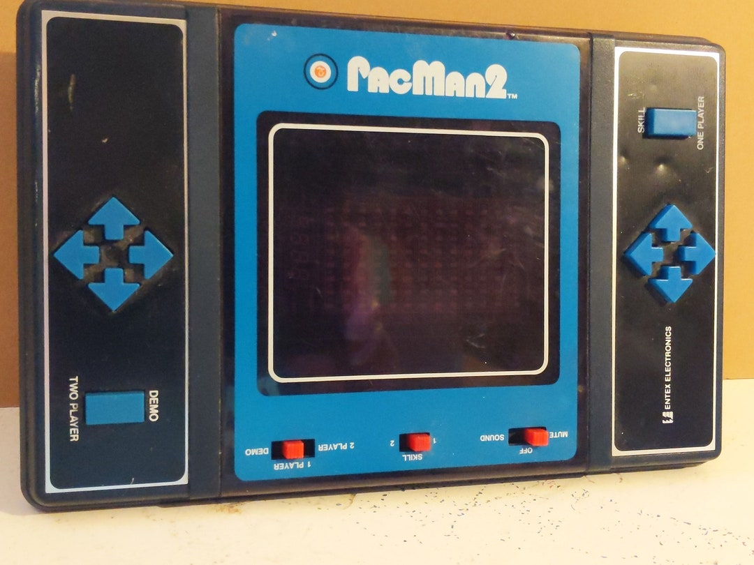 Vintage 1980 Retro Pac-man2 Hand Held Table Top Arcade Game Entex ...