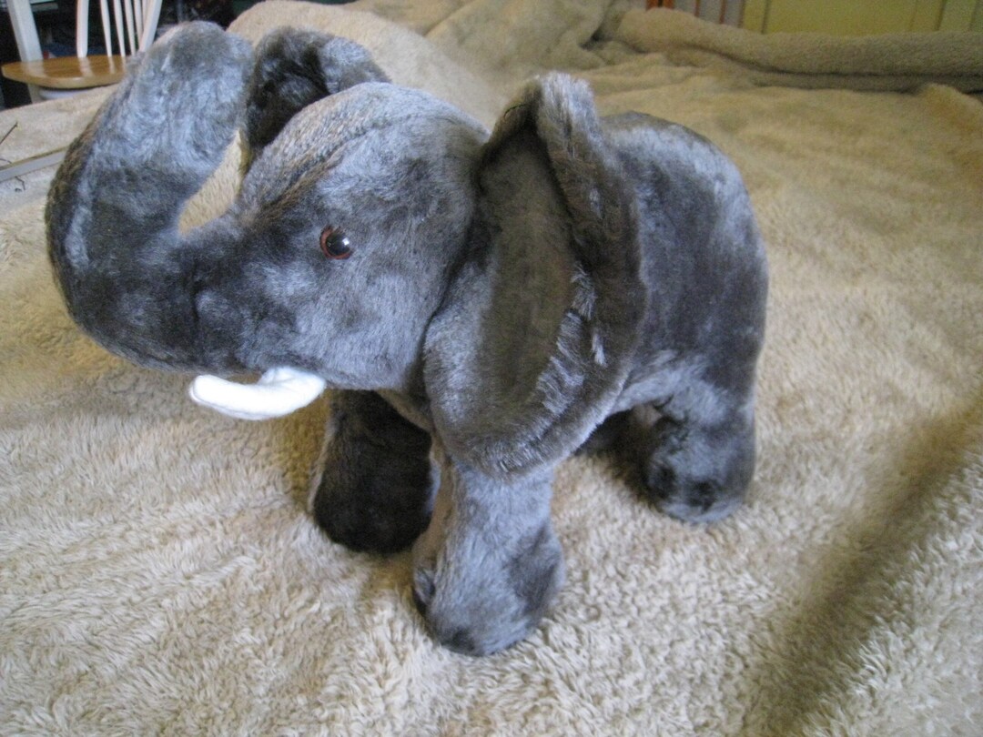 Vintage 1976 *RARE* Dakin's Nature Babies Grey Congo Elephant Stuffed ...