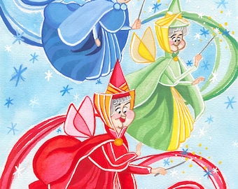 Three good fairies | Etsy
