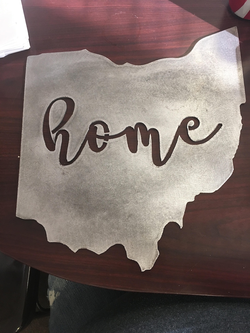 Ohio State Home Sign Metal Sign Wall Decor | Etsy