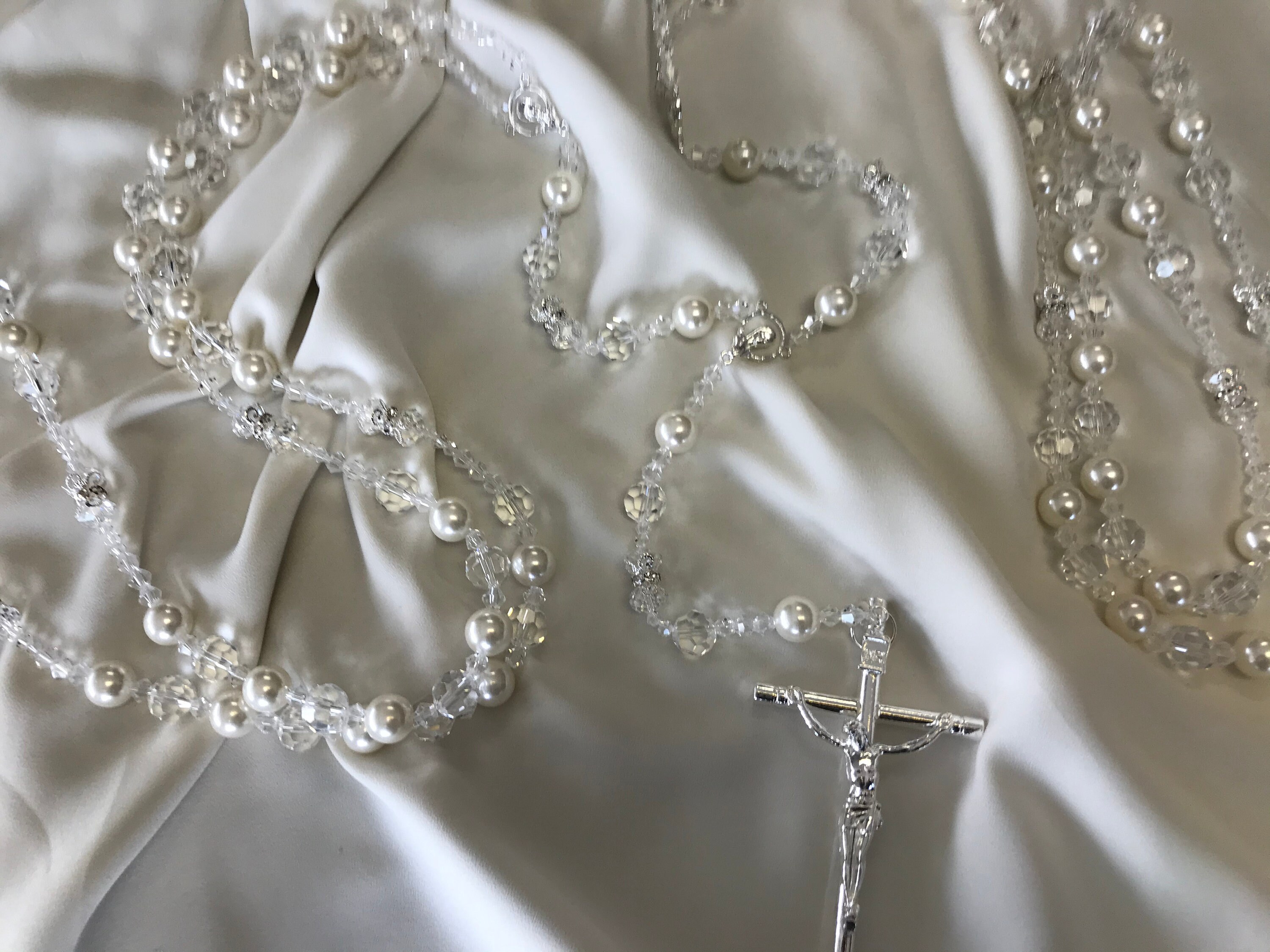 Silver Wedding Lasso & Unity Coins Set - Lazo De Boda Plateado Con ...