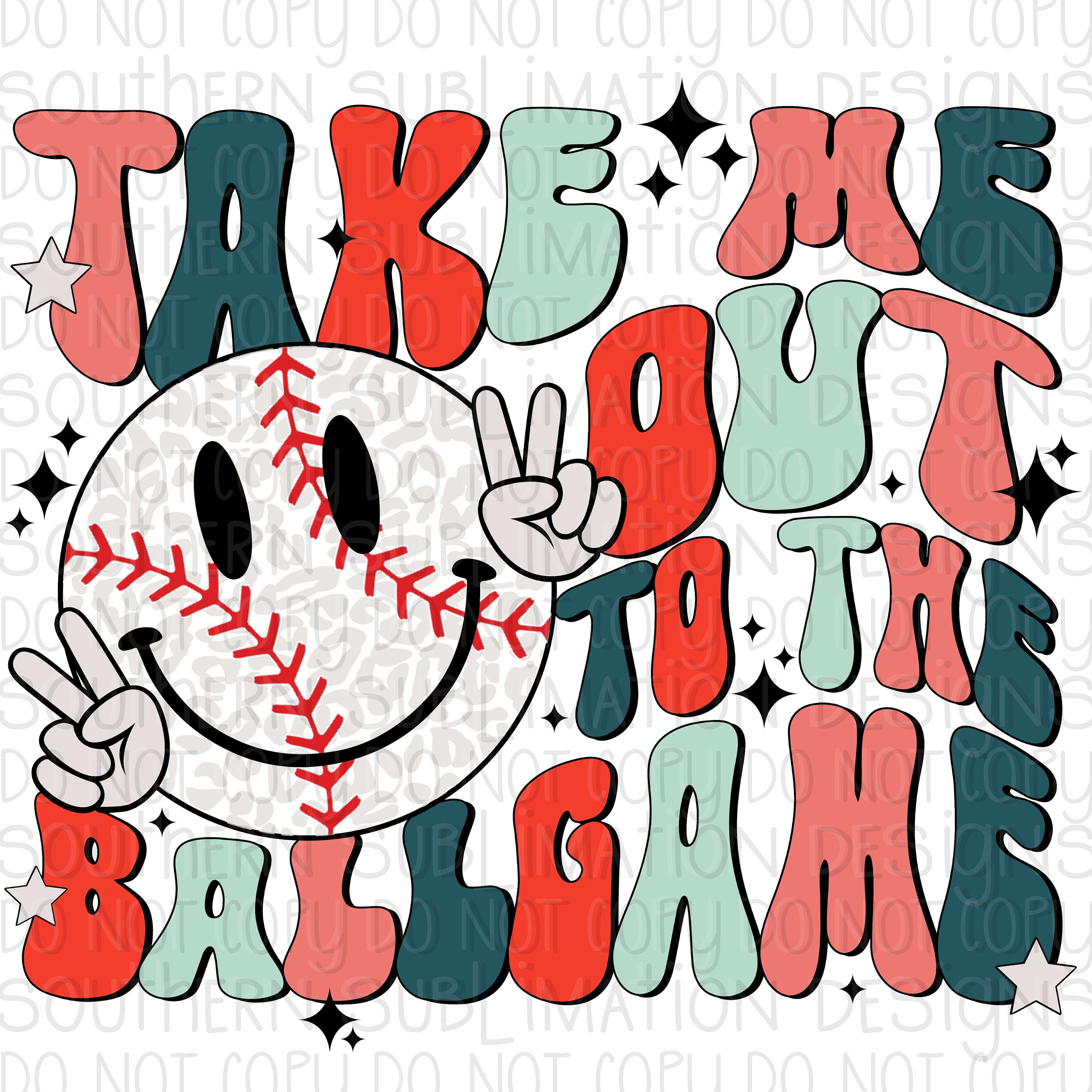 Take Me Out to the Ballgame PNG - Etsy