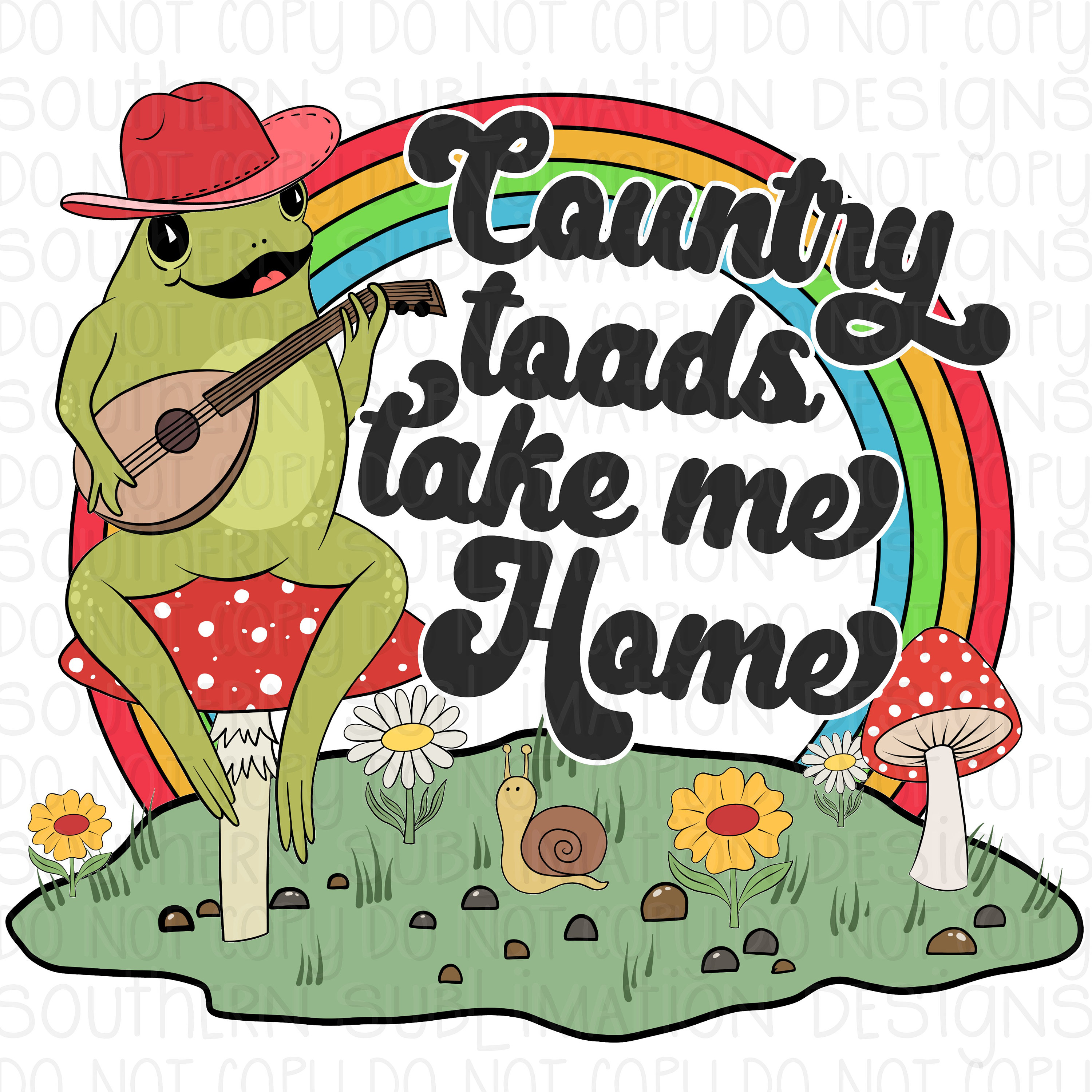 Country Toads Take Me Home PNG - Etsy