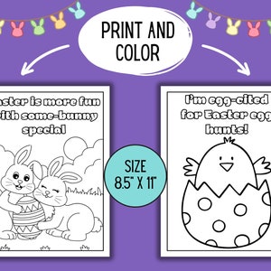 Printable Easter Coloring Pages - Instant Digital PDF Download - 20 ...