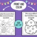 Printable Easter Coloring Pages Instant Digital PDF Download 20 Cute ...