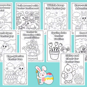 Printable Easter Coloring Pages - Instant Digital PDF Download - 20 ...
