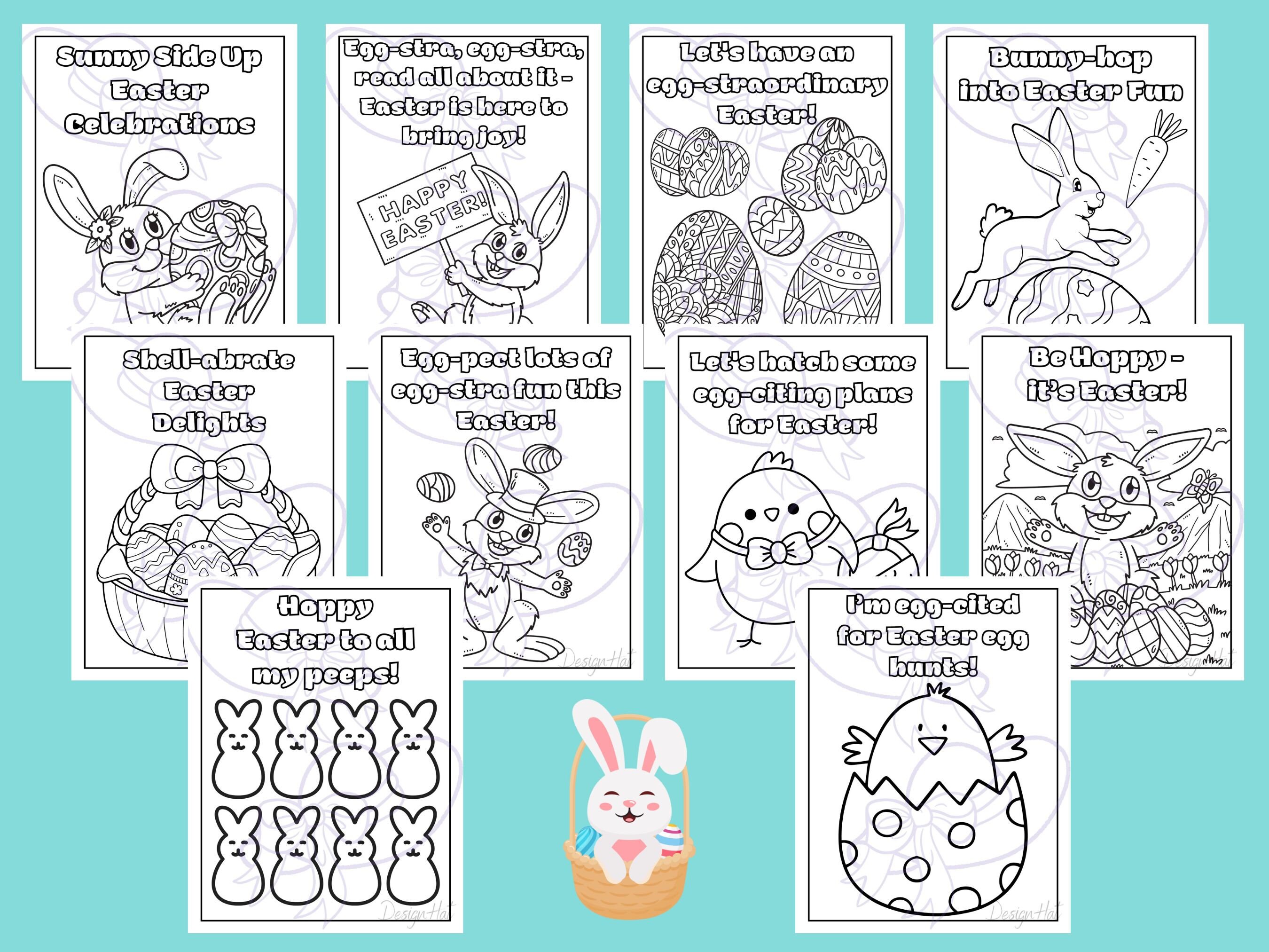Printable Easter Coloring Pages - Instant Digital PDF Download - 20 ...