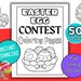 Printable Easter Egg Contest Coloring Pages, Instant Digital Download ...
