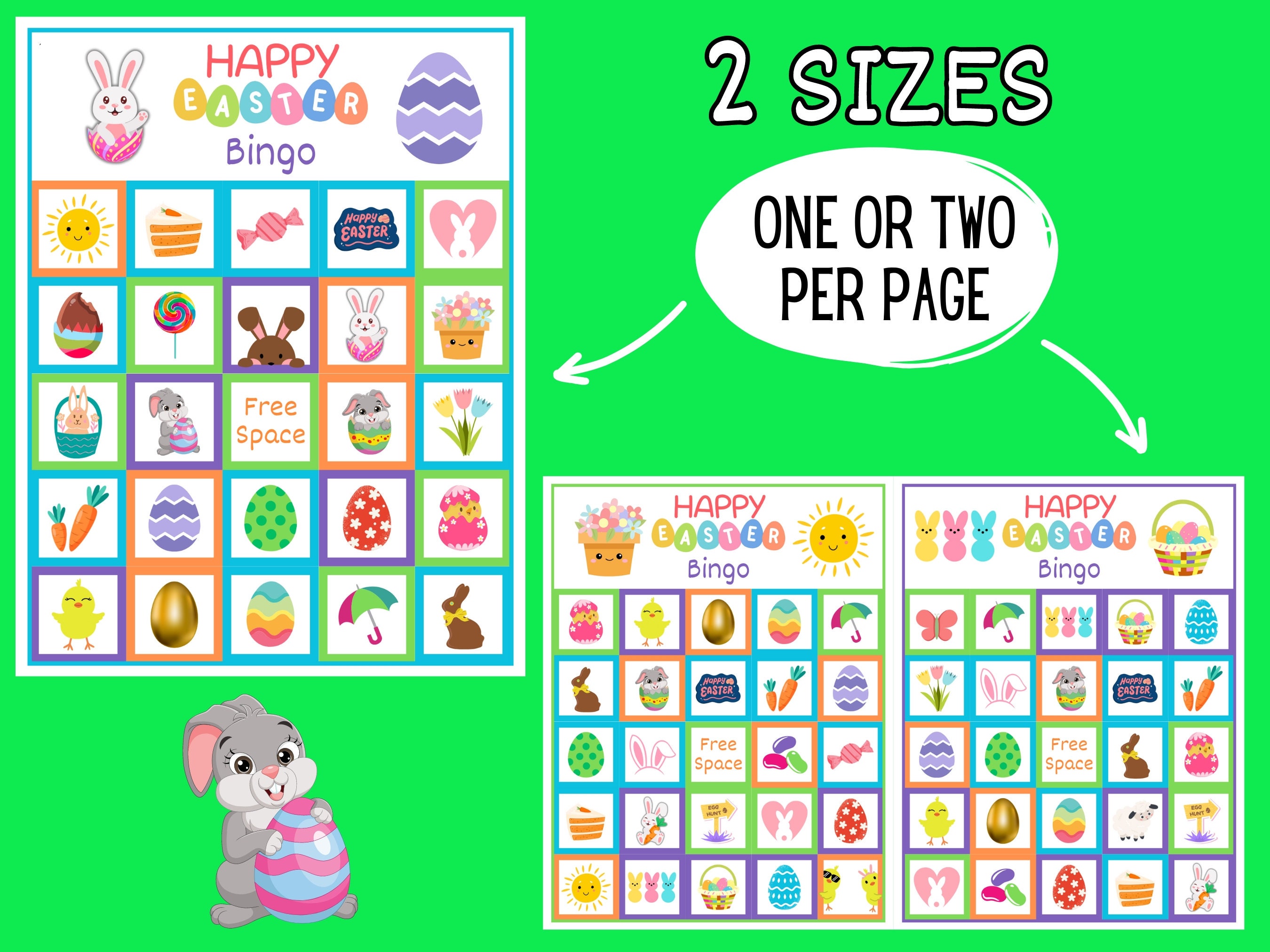Printable Easter Game Bingo Cards, 30 Unique Boards, Instant Digital ...