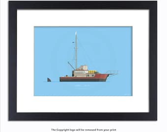 Jaws Orca Boat Print | Etsy