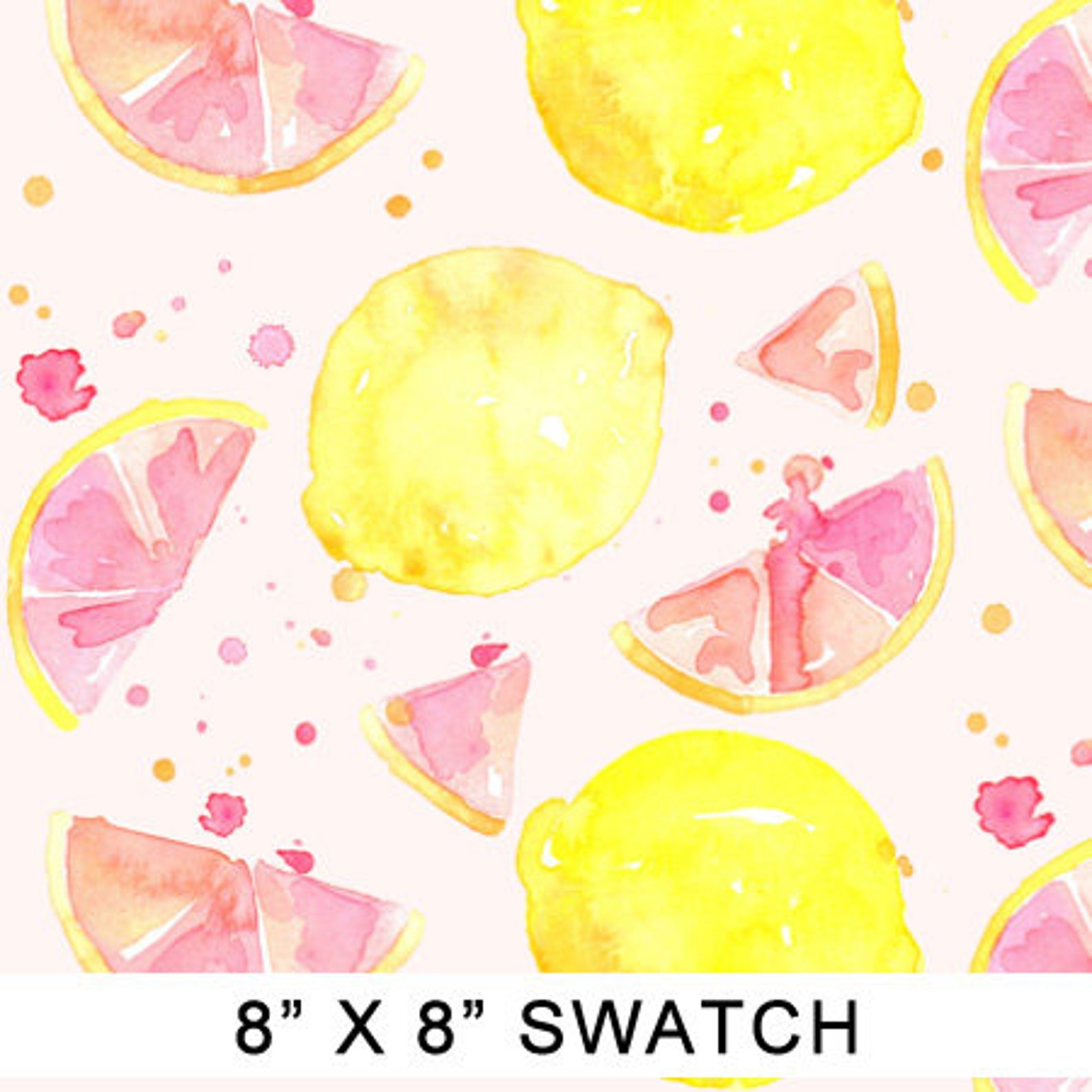 Watercolor Pink Lemonade Baby Crib Skirt Watercolor Lemon | Etsy