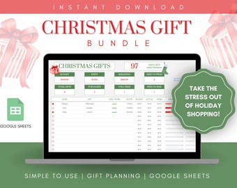 Christmas Planner Budget Spreadsheet Google Sheets Excel Template ...