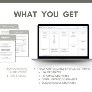 Link Organizer Template || Etsy Digital Product Organizer, Course ...