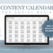 Social Media Content Calendar Planner Influencer Google - Etsy
