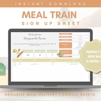 Mama's Meal Train Sign-up Sheet Printable Template - Etsy
