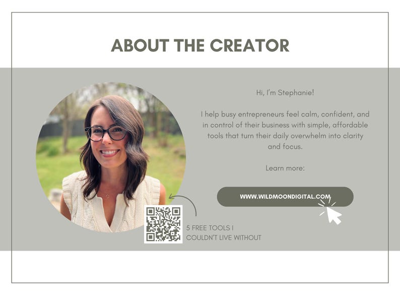 Link Organizer Template || Etsy Digital Product Organizer, Course ...