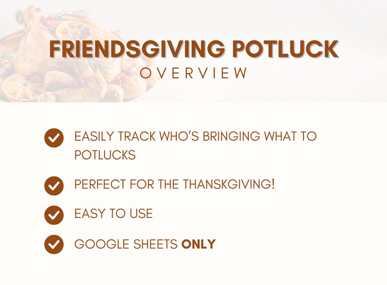 Friendsgiving Potluck Food Sign up || Event Hosting, Thanksgiving, Food ...