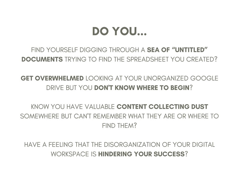 Declutter Your Drive Ebook || Google Drive Organization, Efficiency ...